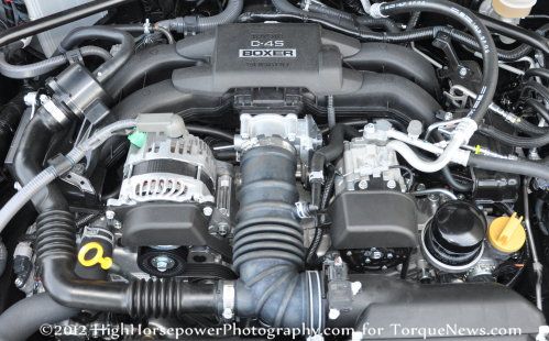 The 2.0L Boxer engine of the 2013 Scion FR-S | Torque News